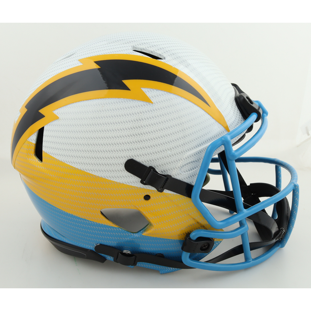 Chargers Full-Size Authentic On-Field Custom Hydro-Dipped Speed Helmet ...