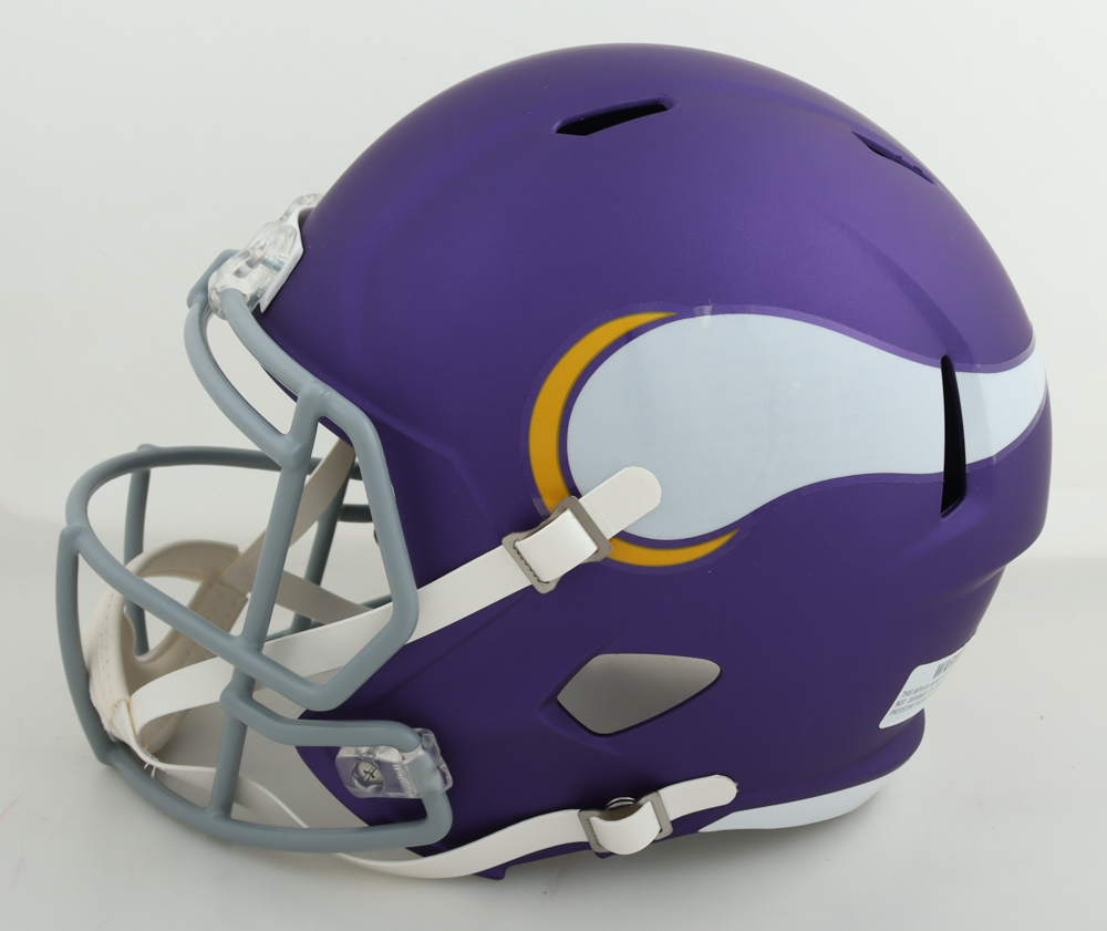 Jordan Addison Signed Vikings Full-Size Speed Helmet (Beckett ...