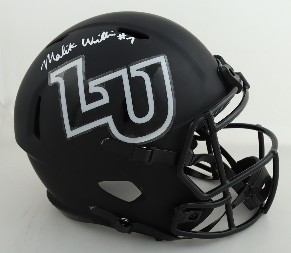 Malik Willis Signed Liberty Flames Full-Size Eclipse Alternate Speed ...