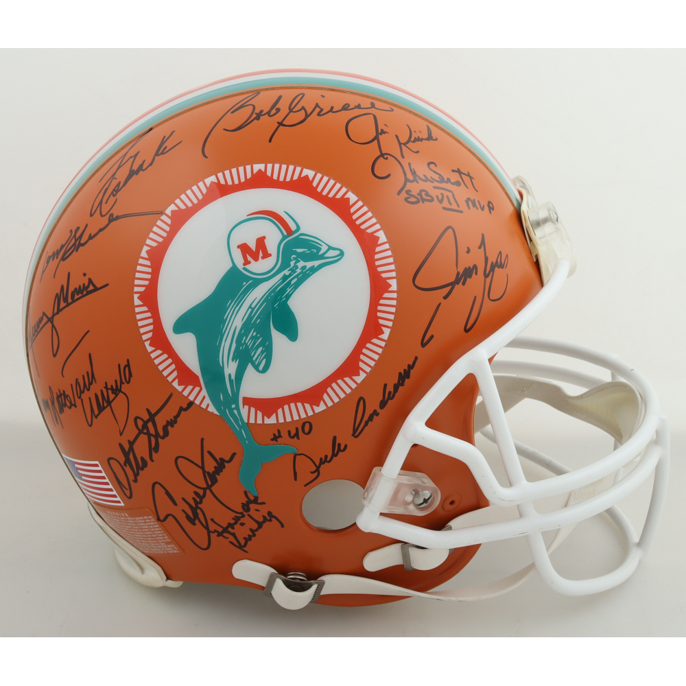 1972 Dolphins Full-Size Authentic Helmet Team-Signed By (27) With Don ...