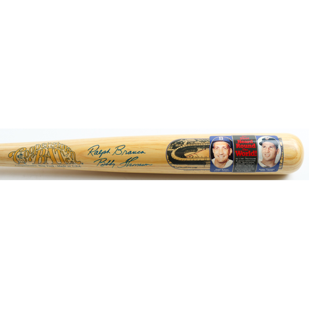 Ralph Branca & Bobby Thomson Signed "The Shot Heard Around The World ...