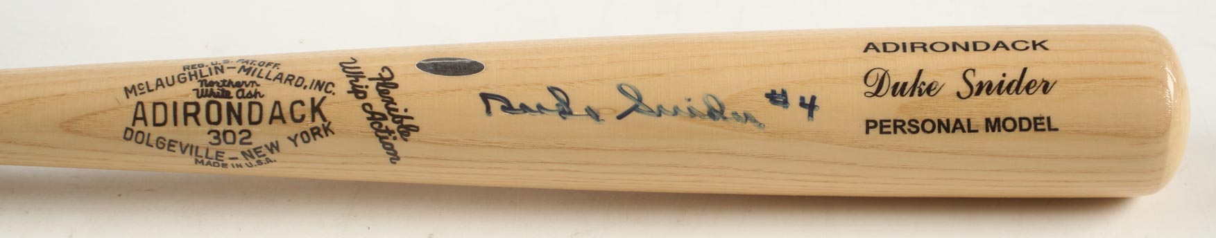 Duke Snider Signed Adirondack Player Model Baseball Bat (TriStar ...