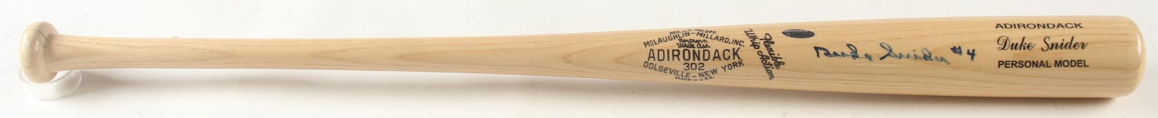 Duke Snider Signed Adirondack Player Model Baseball Bat (TriStar ...