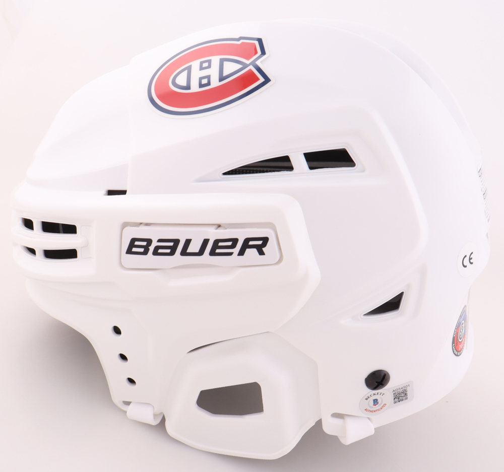 Cole Caufield Signed Canadiens Full-Size Helmet (Beckett) | Pristine ...
