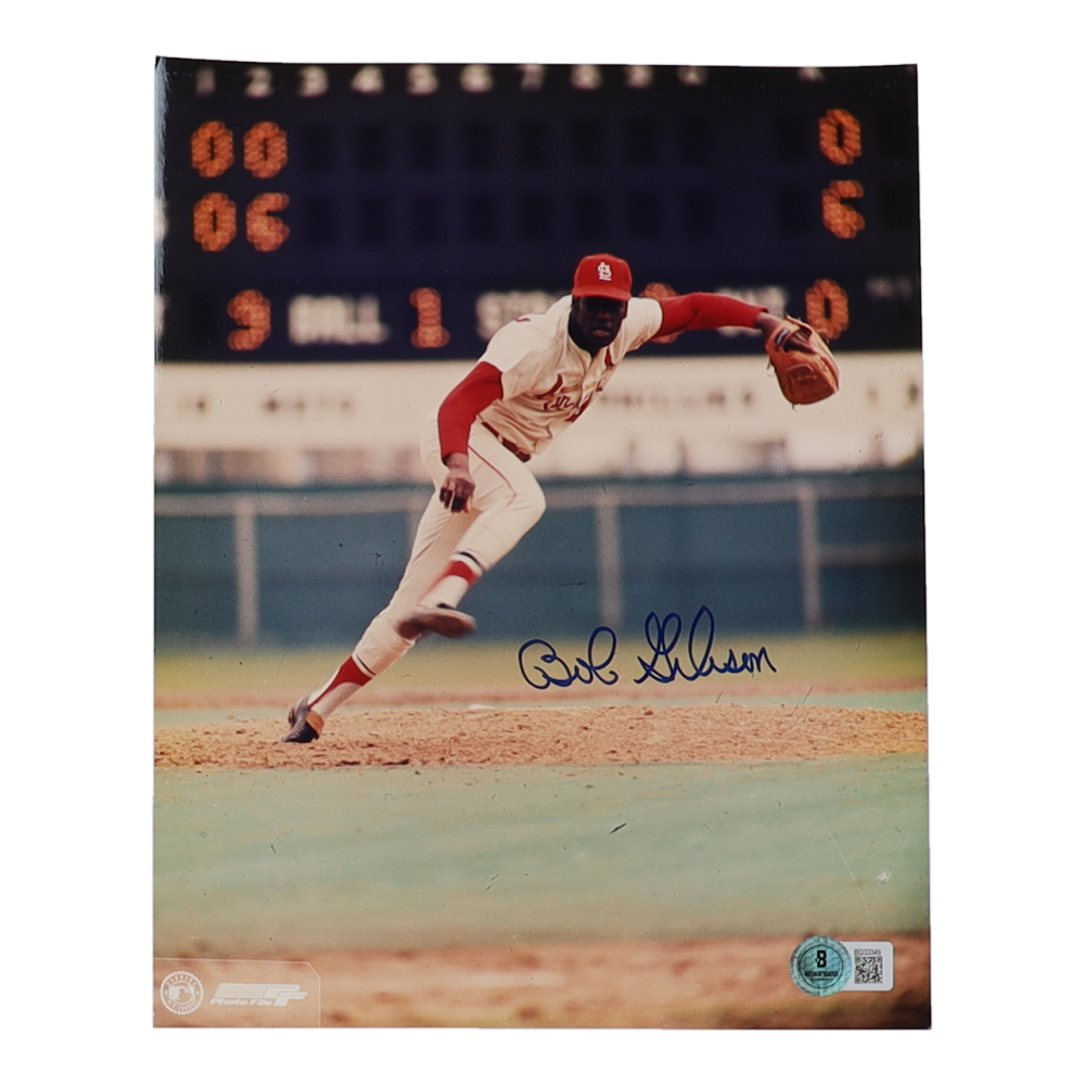 Bob Gibson Signed Cardinals 8x10 Photo (Beckett) | Pristine Auction