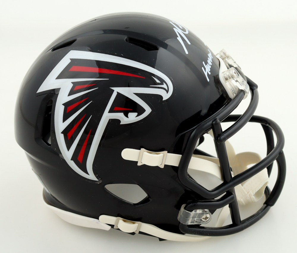 Michael Vick Signed Falcons Speed Mini Helmet Inscribed "Human Joystick ...