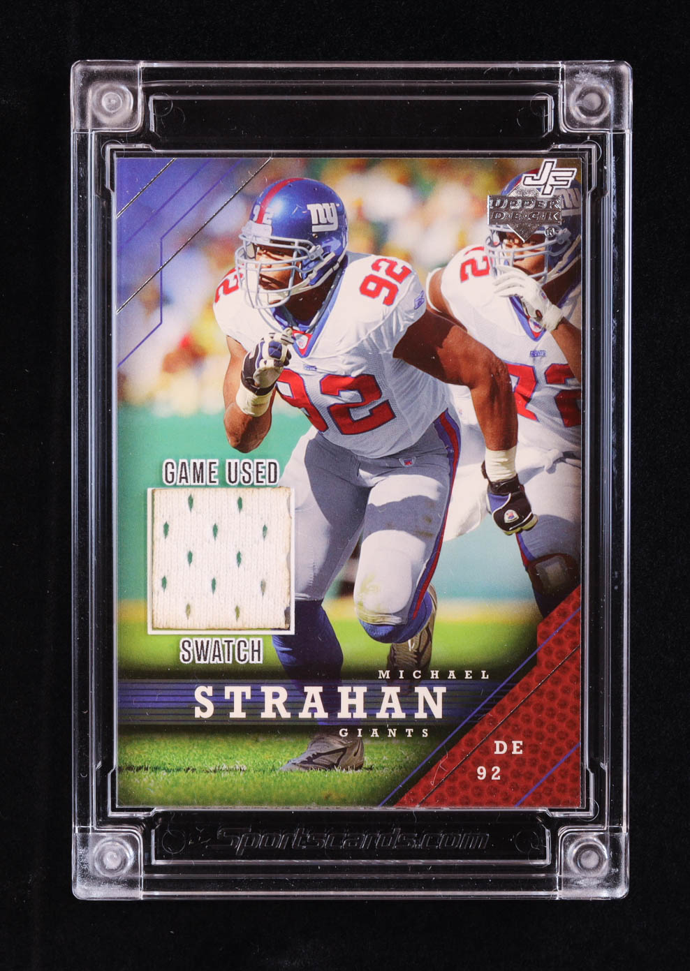Michael Strahan 2024 Sportscards.com Jersey Fusion Game-Used Swatch # ...