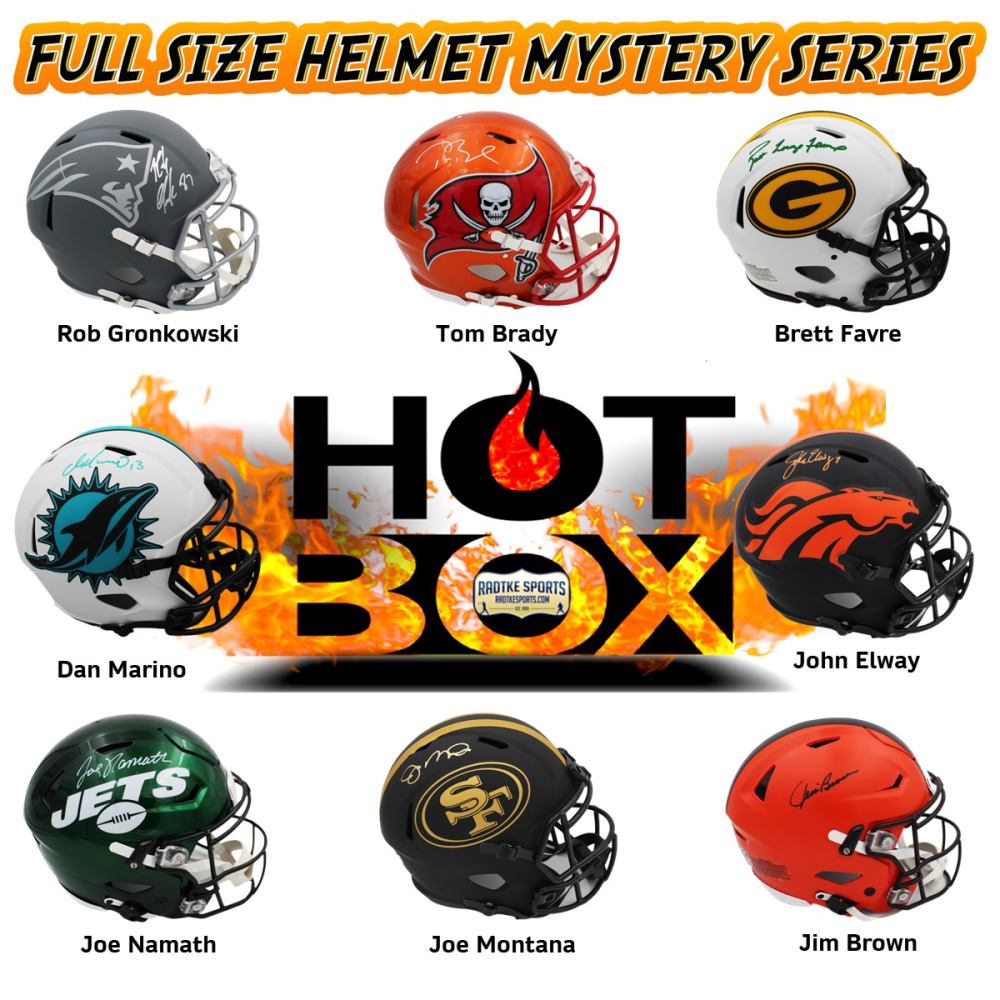 Full Size Football Helmet Signed Mystery Hot Box - (Limited to 500 ...