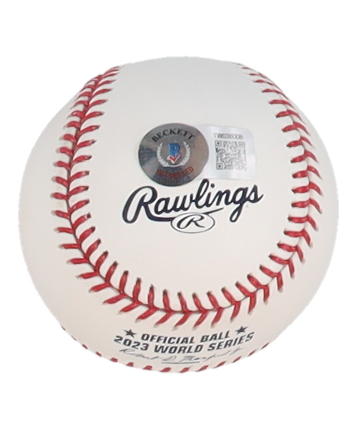 Eric Nadel Signed 2023 World Series Baseball Inscribed "May The Ghosts ...