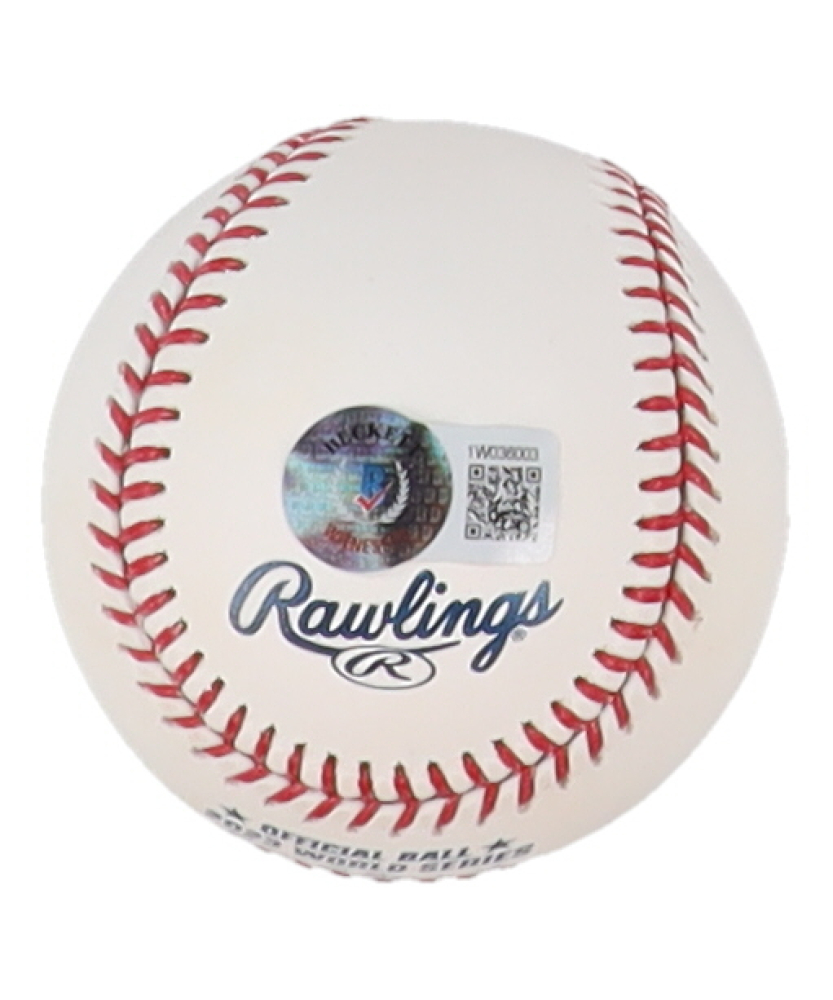 Eric Nadel Signed 2023 World Series Baseball Inscribed "It's Over, It's ...