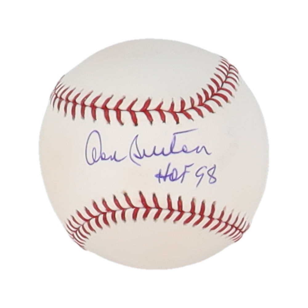 Don Sutton Signed OML Baseball Inscribed "HOF 98" (Beckett) | Pristine ...