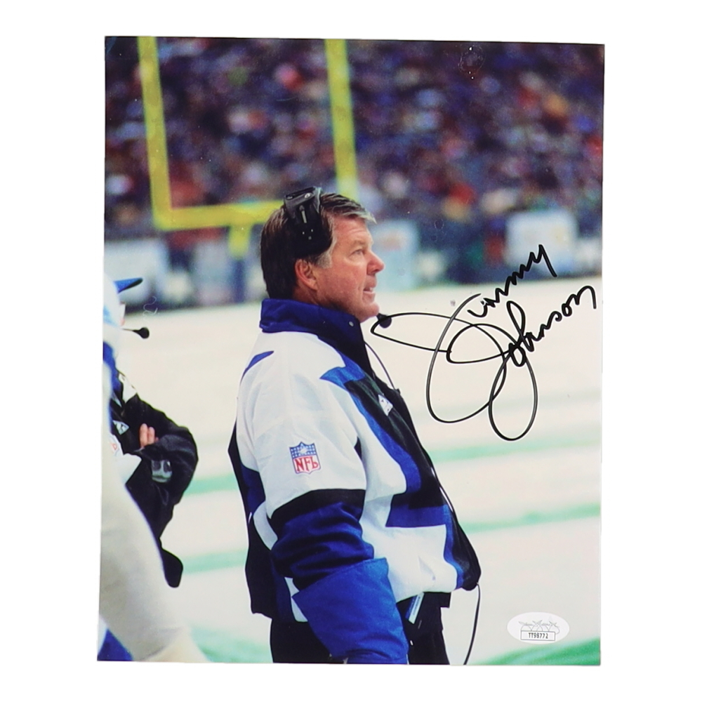 Jimmy Johnson Signed Cowboys 8x10 Photo (JSA) | Pristine Auction