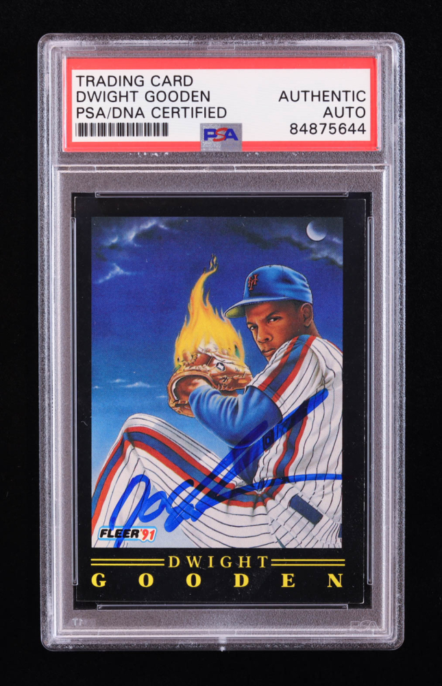 Dwight "Doc" Gooden Signed 1991 Fleer Pro-Visions #7 (PSA) | Pristine ...