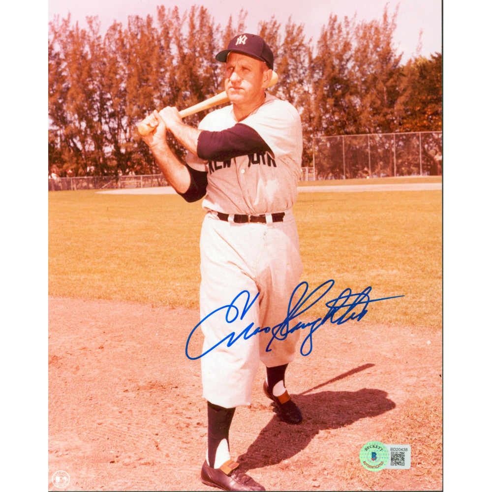 Enos Slaughter Signed Yankees 8x10 Photo (Beckett) | Pristine Auction