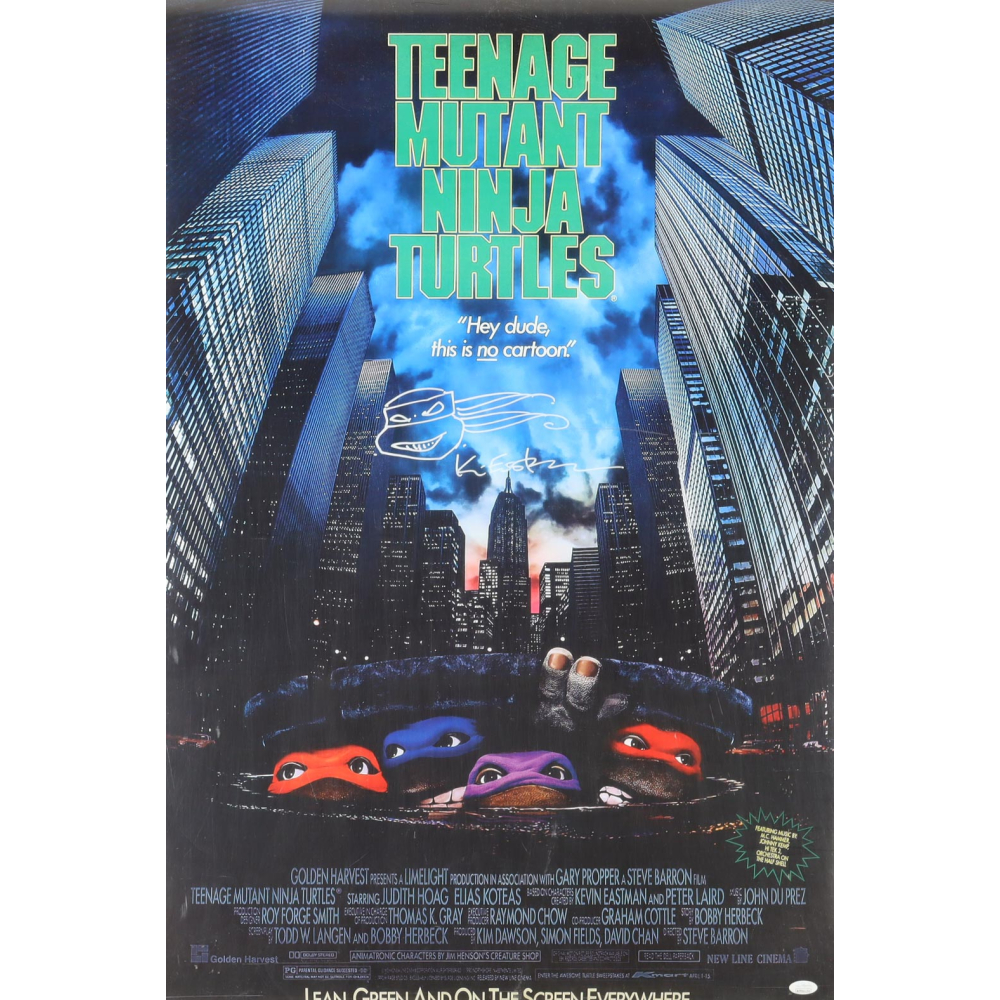 Kevin Eastman Signed "Teenage Mutant Ninja Turtles" 24x38 Movie Poster ...