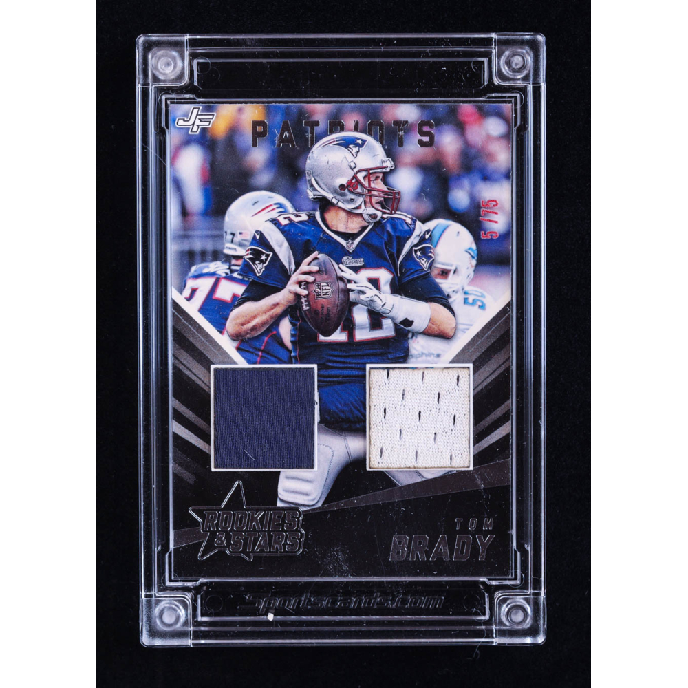 Tom Brady 2024 Jersey Fusion Dual Game Used Swatch #TB06 #5/75 ...