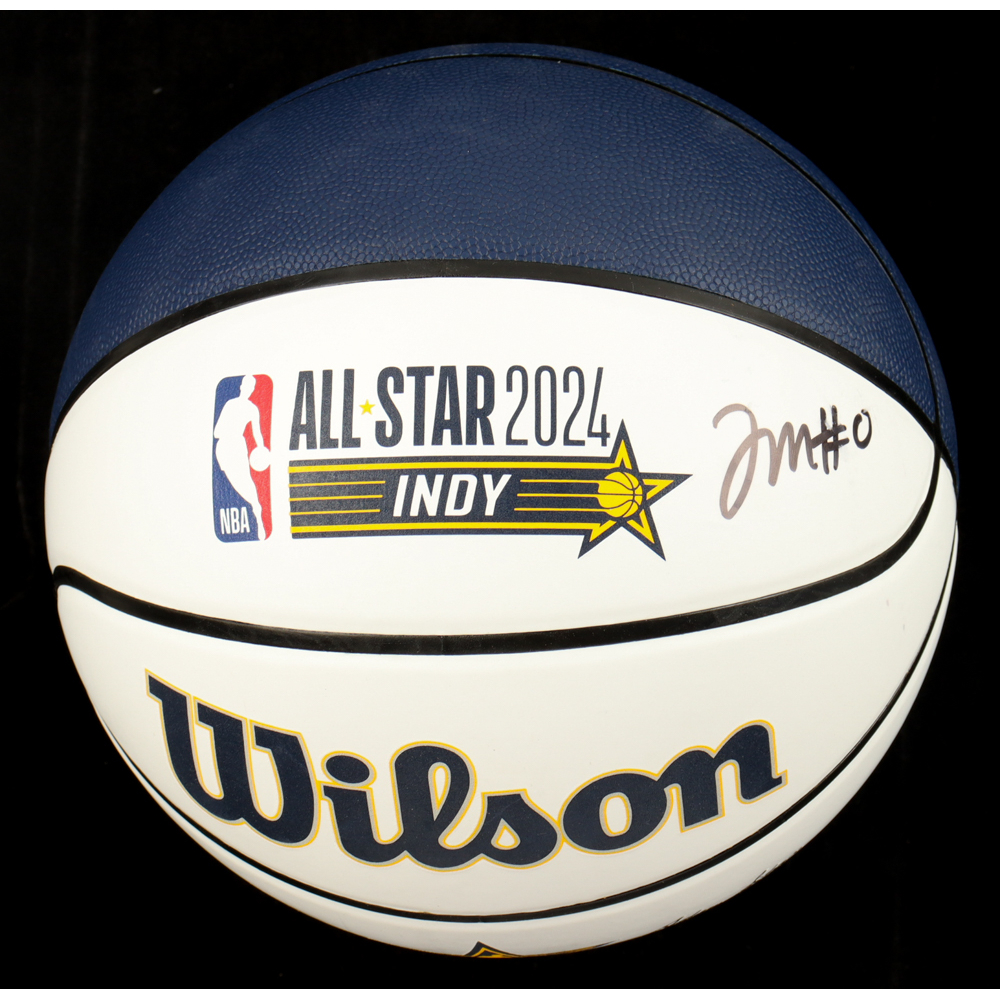Tyrese Maxey Signed 2024 All-Star Game Logo NBA Basketball (Fanatics ...