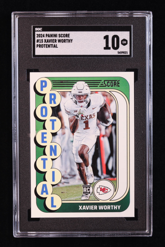 Xavier Worthy 2024 Score Protential #15 RC (SGC 10) | Pristine Auction