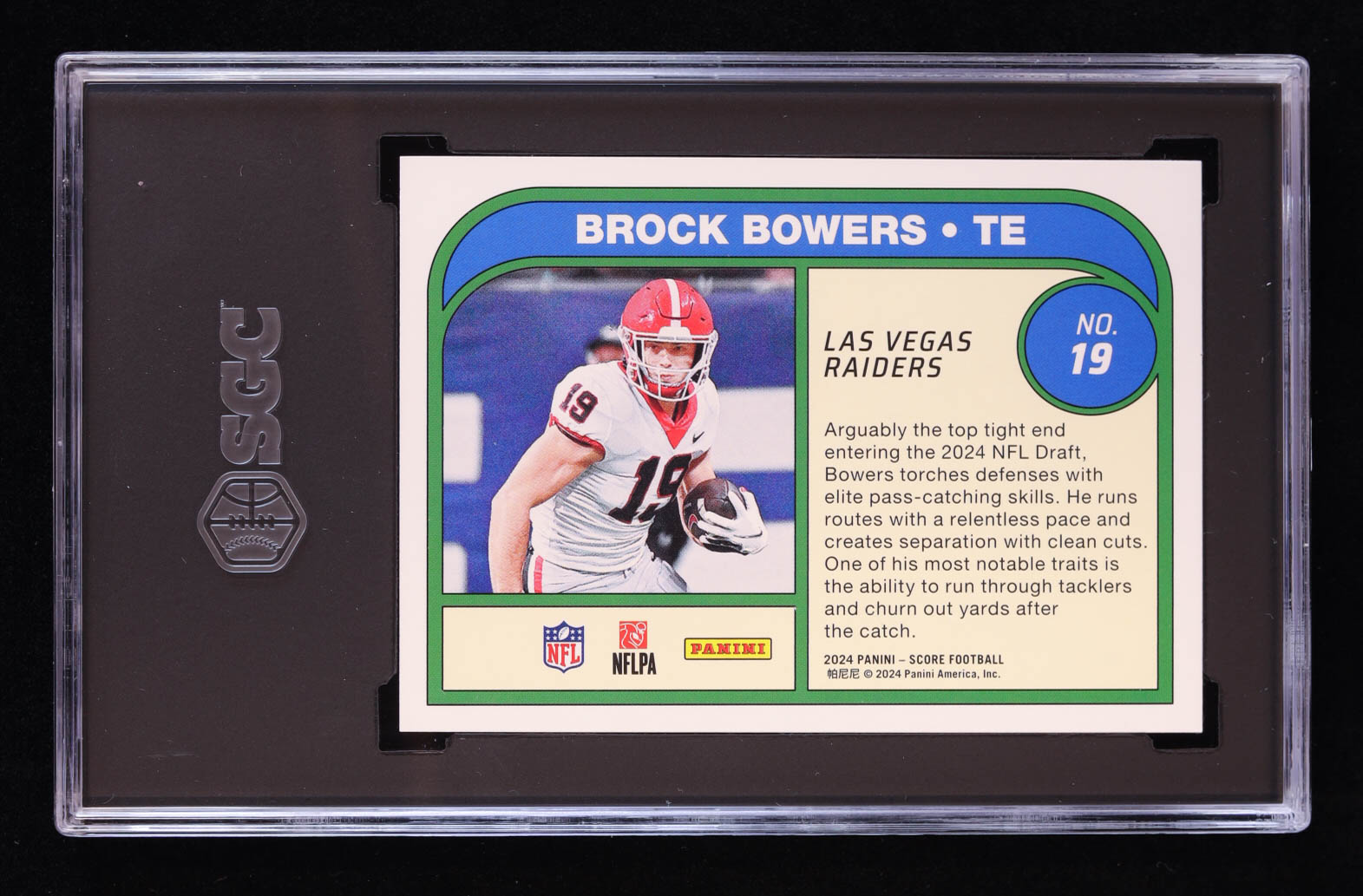 Brock Bowers 2024 Score Protential #19 RC (SGC 10) | Pristine Auction