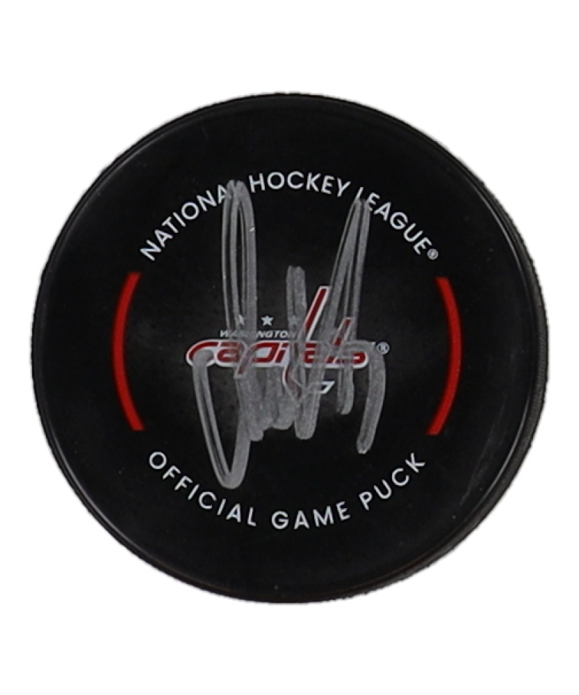 Alexander Ovechkin Signed Capitals Logo Game Hockey Puck (Fanatics ...