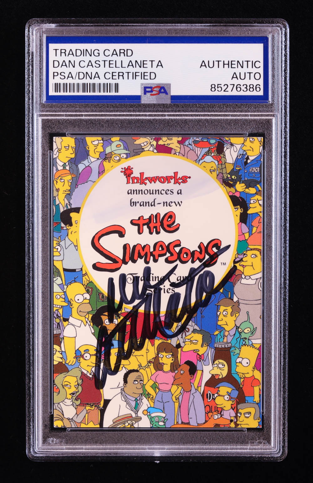Dan Castellaneta Signed 2001 Inkworks Simpsons Mania Promos #SD2001 The ...