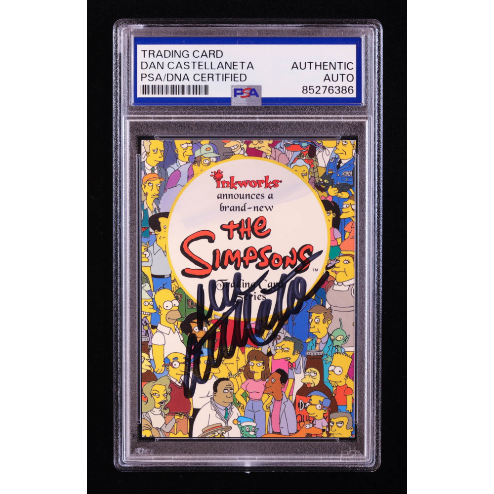 Dan Castellaneta Signed 2001 Inkworks Simpsons Mania Promos #SD2001 The ...
