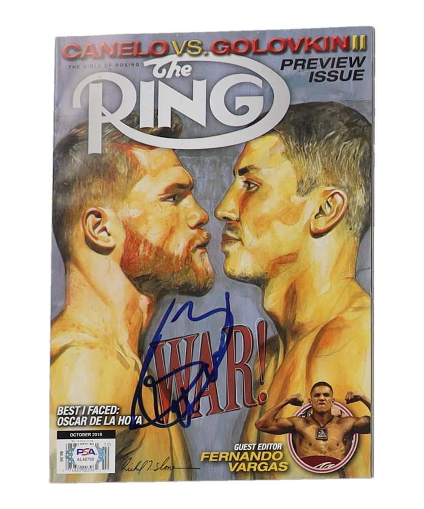 Canelo Alvarez Signed 2018 The Ring Magazine (PSA) | Pristine Auction