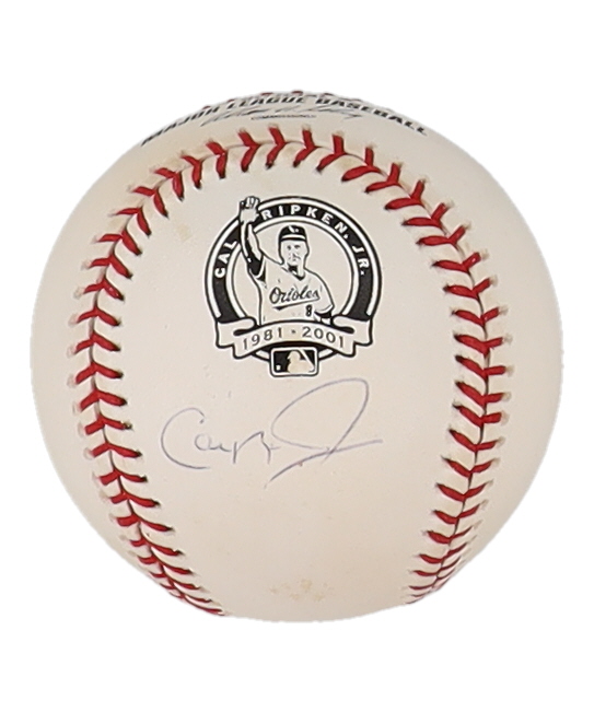 Cal Ripken Jr. Signed OML Commemorative Logo Baseball (Beckett ...
