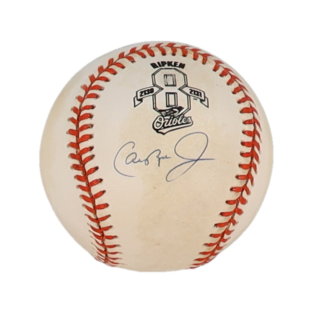 Cal Ripken Jr. Signed OML Commemorative Logo Baseball (Beckett ...