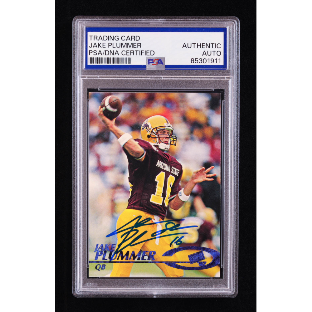 Jake Plummer Signed 1997 Press Pass #6 Inscribed "Snake" (PSA ...
