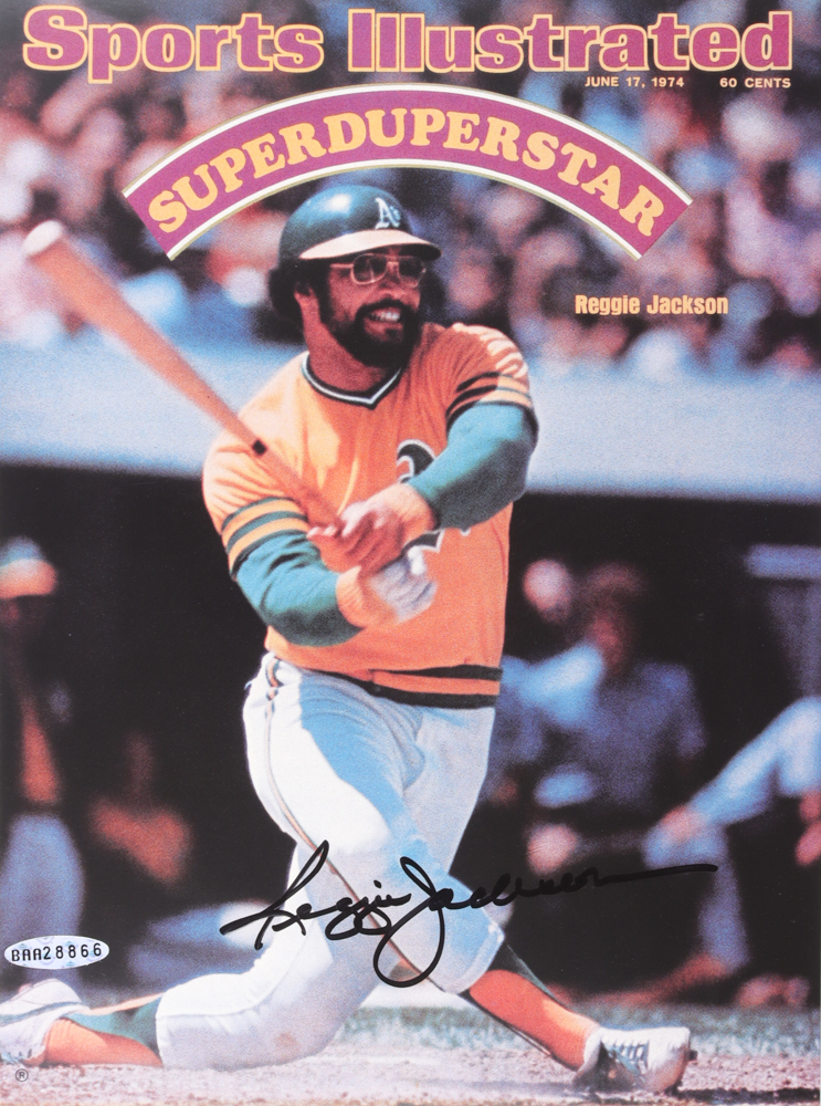 Reggie Jackson Signed A's 8x10 Magazine Cover Photo (UDA) | Pristine ...