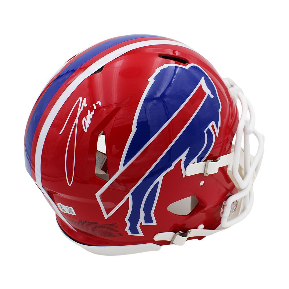 Josh Allen Signed Bills Full-Size Authentic On-Field Throwback ...