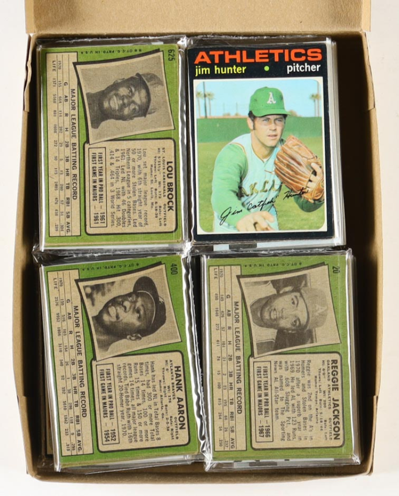 1971 Topps Baseball Cello Fun Pack Vending Box with (20) Packs ...