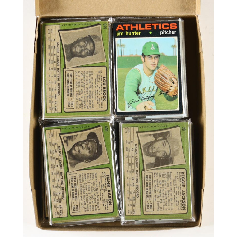1971 Topps Baseball Cello Fun Pack Vending Box with (20) Packs ...