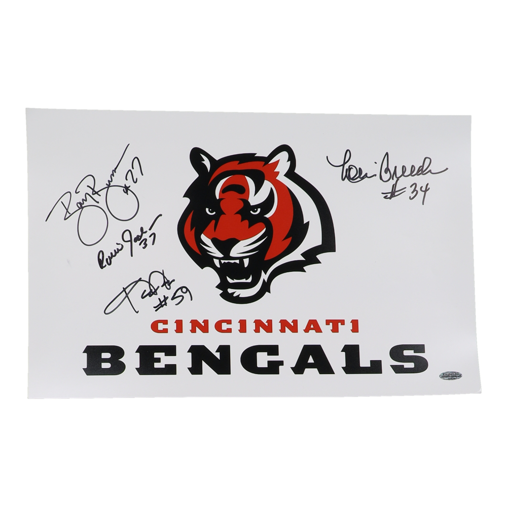 Bengals 11x17 Photo Signed by (4) With Barney Bussey, Robert Jackson ...
