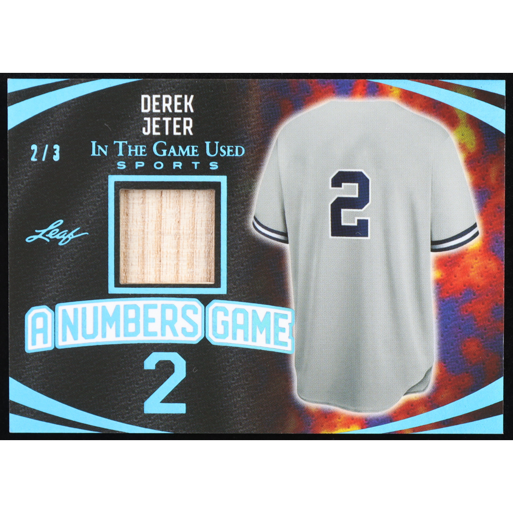 Derek Jeter 2024 ITG Used Sports A Numbers Game Memorabilia Platinum # ...