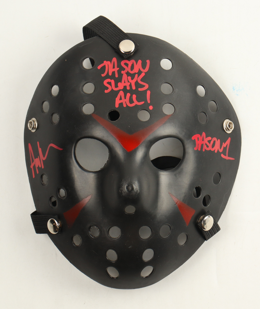 Ari Lehman Signed "Friday the 13th" Mask Inscribed "Jason Slays All ...