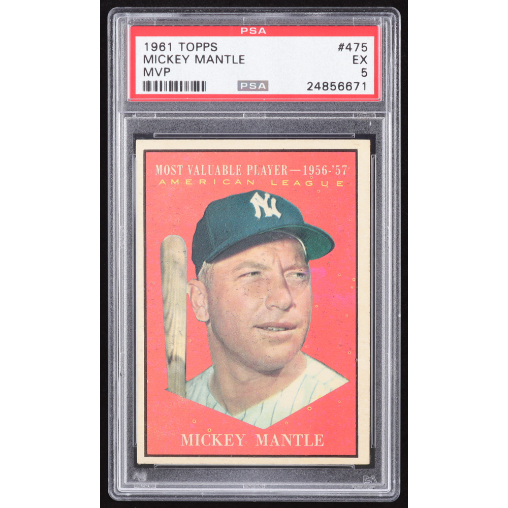 Mickey Mantle 1961 Topps #475 MVP (PSA 5) | Pristine Auction
