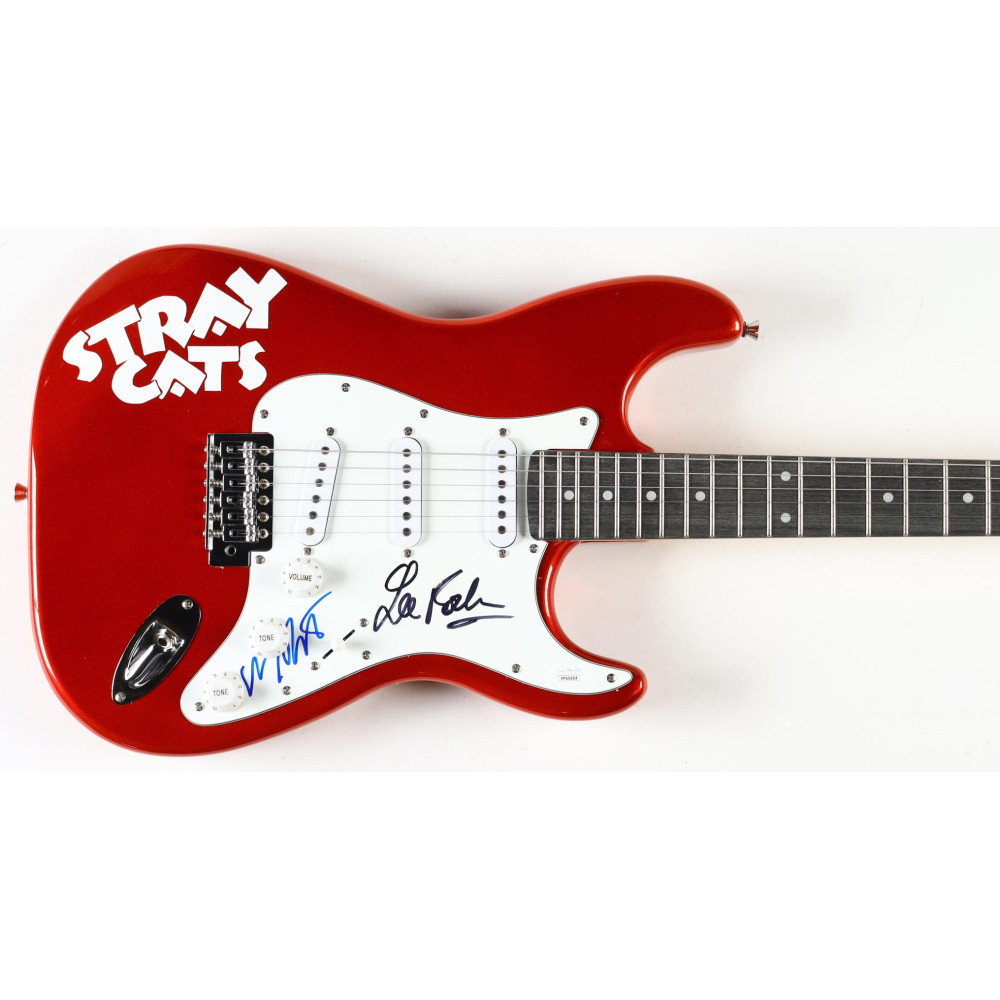 Lee Rocker & Slim Jim Phantom Signed "Stray Cats" 39" Electric Guitar ...