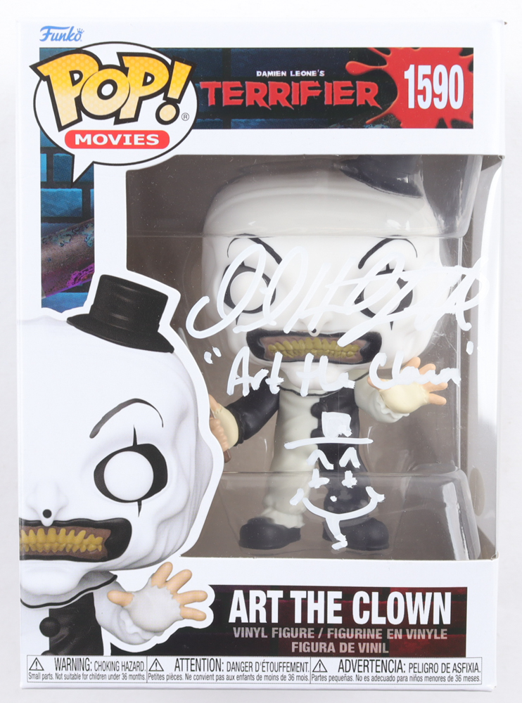 David Howard Thornton Signed "Terrifier" #1590 Art The Clown Funko Pop ...