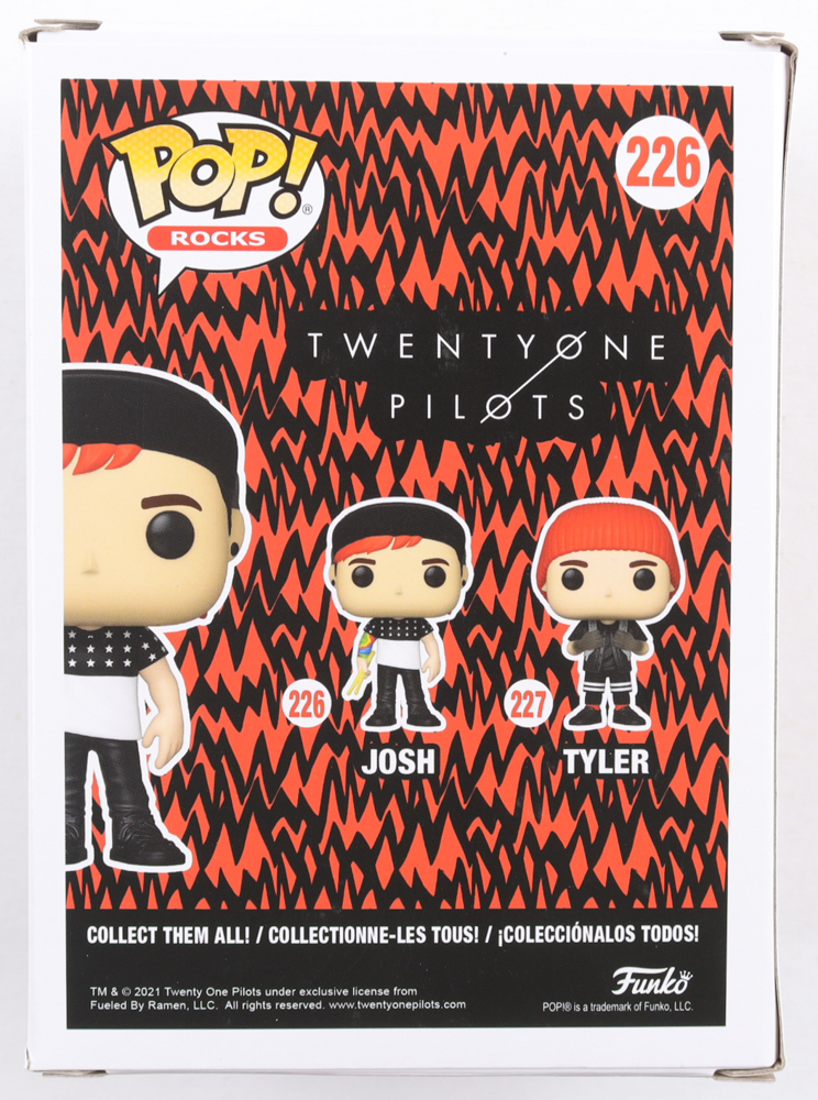 Josh Dun Signed "Twenty One Pilots" #226 Josh Funko Pop! Vinyl Figure ...