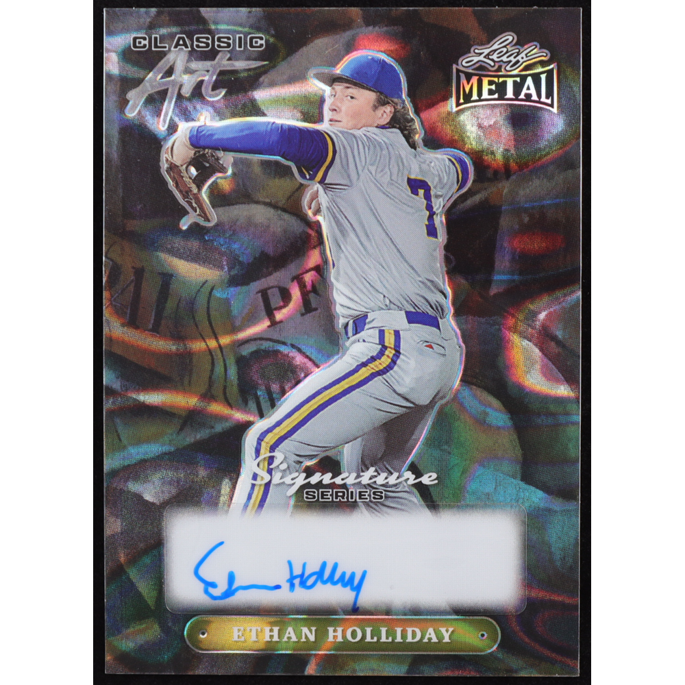 Ethan Holliday 2024 Leaf Metal Classic Art Signature Series Lava #CAEH1 ...