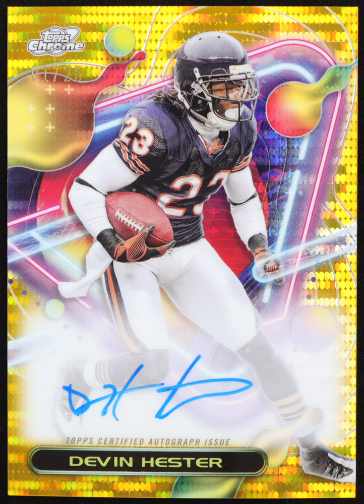 Devin Hester 2024 Topps Composite Cosmic Chrome Autographs Variations ...
