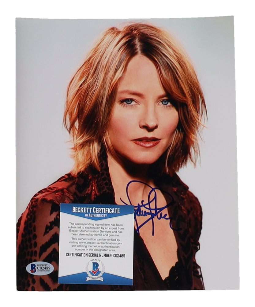 Jodie Foster Signed 8x10 Photo (Beckett) | Pristine Auction