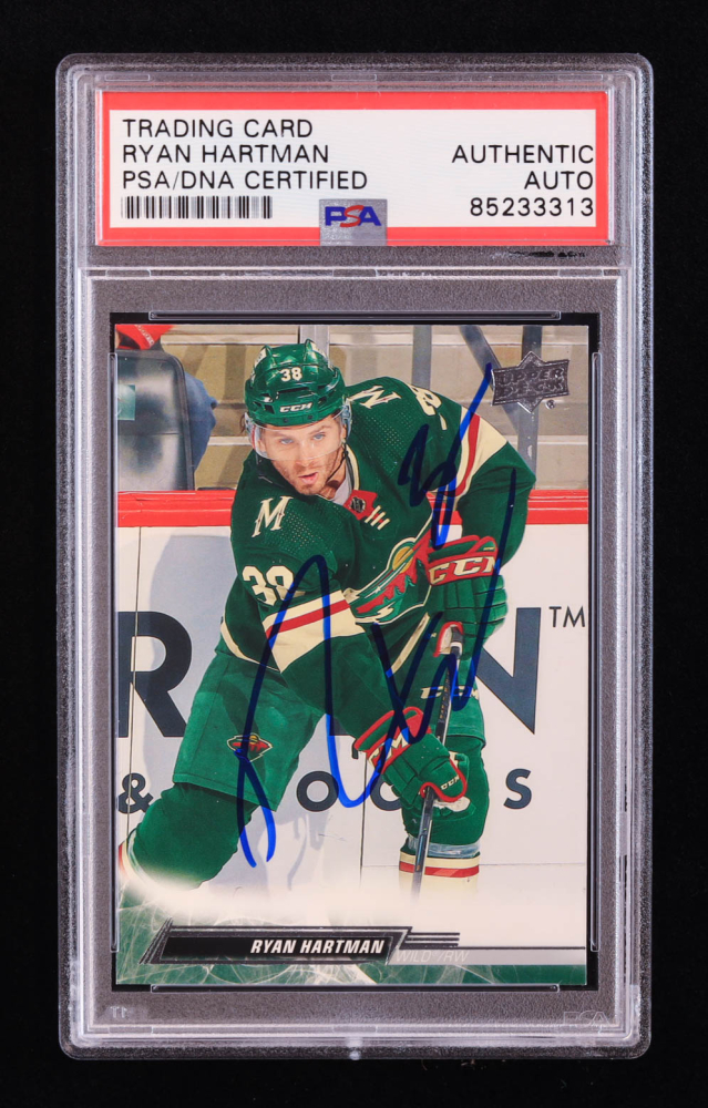 Ryan Hartman Signed 2022-23 Upper Deck #90 (PSA) | Pristine Auction