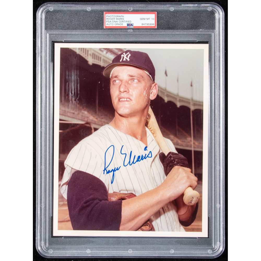 Roger Maris Signed 8x10 Photo (PSA & JSA | Autograph Graded 10 ...