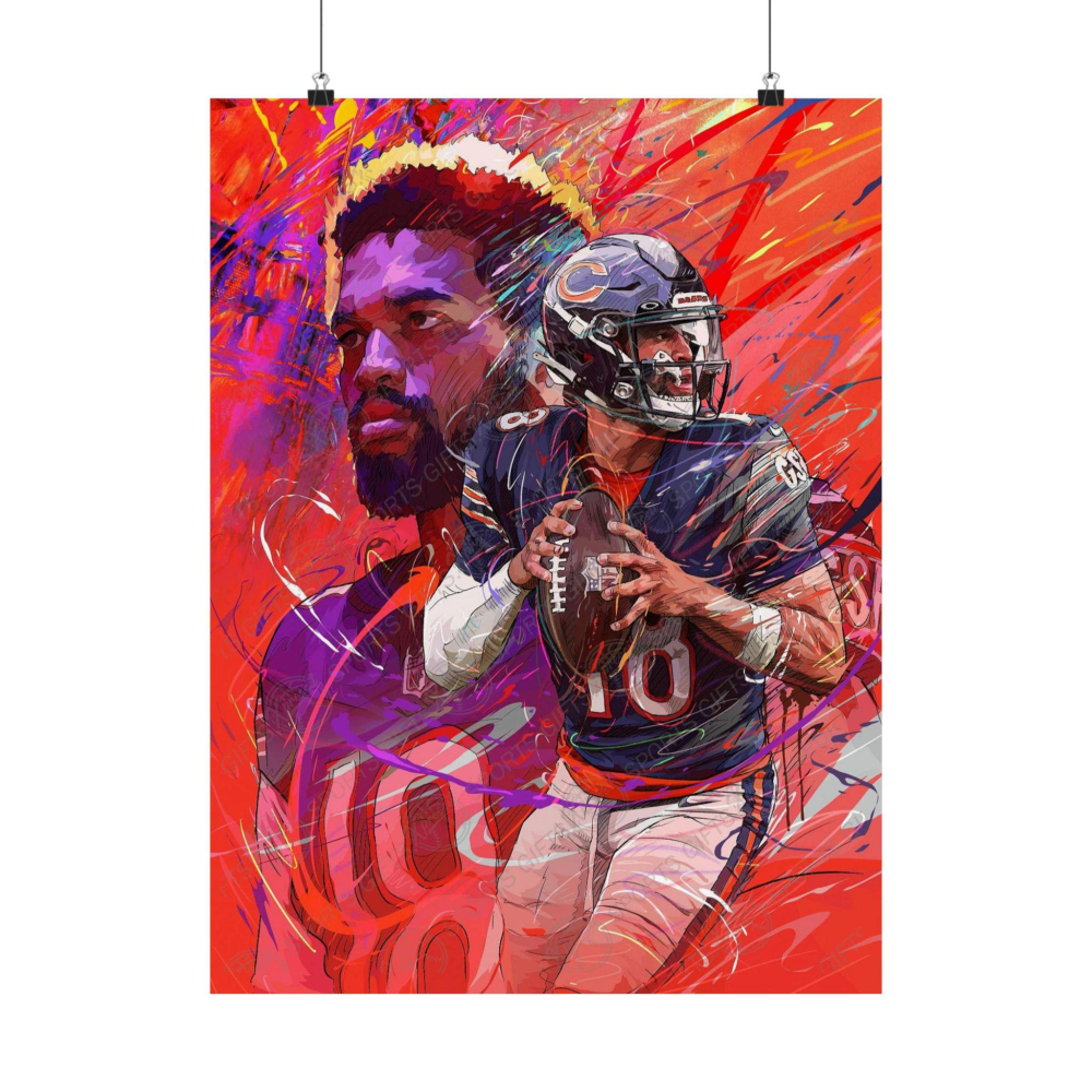 Caleb Williams Bears 36x24 Poster | Pristine Auction