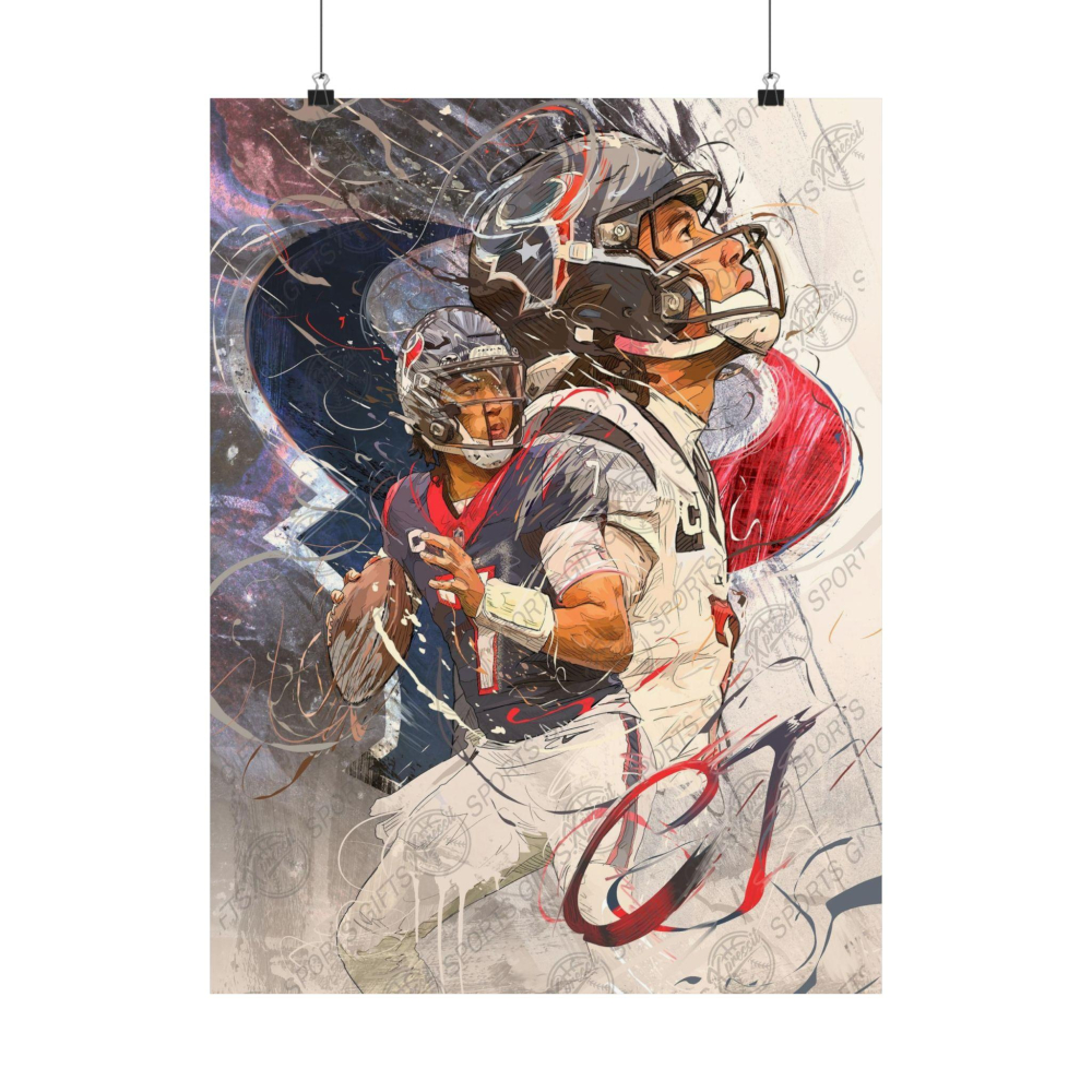 CJ Stroud Texans 36x24 Poster | Pristine Auction