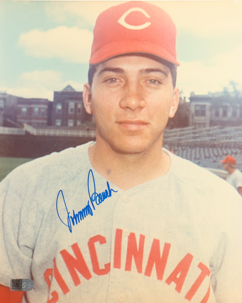 Johnny Bench Signed Reds 8x10 Photo (AIV) | Pristine Auction