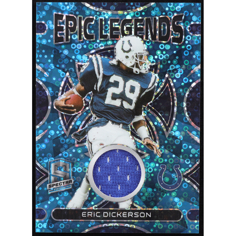 Eric Dickerson 2023 Panini Spectra Epic Legends Materials Neon Blue # ...